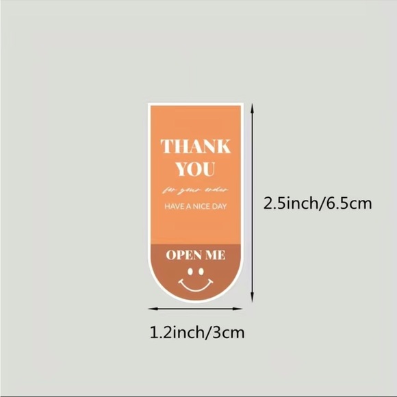 Office | 10 25 X 12 Rectangular Thank You Stickers | Poshmark